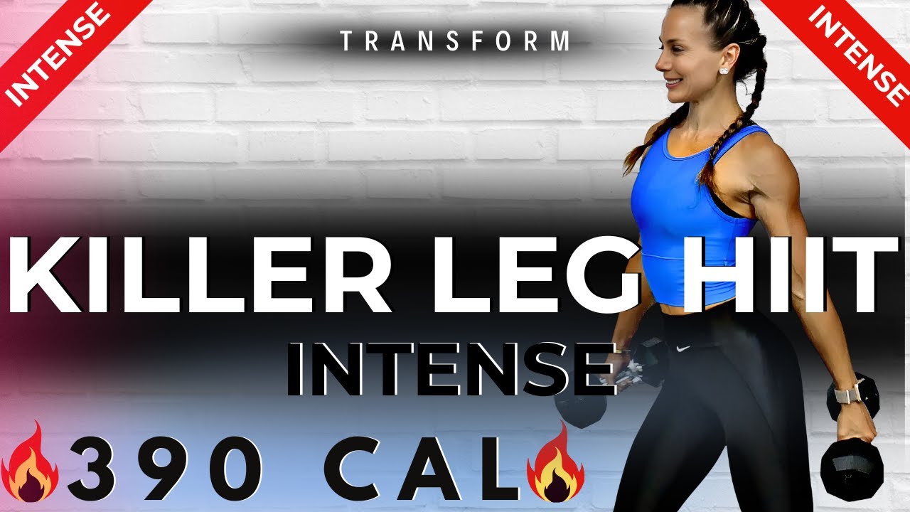 30-MIN INTENSE HIIT WORKOUT LOWER BODY + ABS | Legs Workout to Sculpt ...