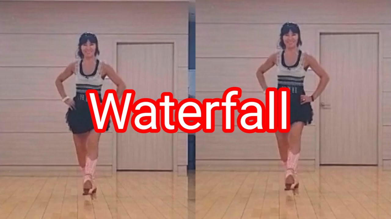 Waterfall-Line dance (사)한국라인댄스협회-남양주지회-(2023 KoLDA 송년파티곡 레벨3 (1번) - YouTube