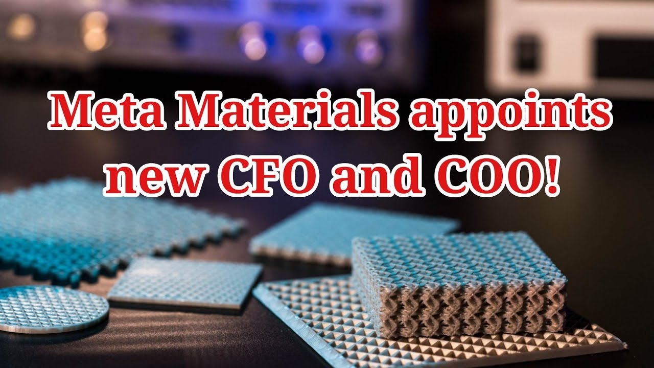 MMAT Stock Alert: Meta Materials Appoints New CFO and COO! - YouTube