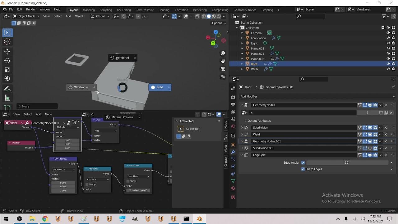 Blender Geonodes Parametric Building Generator - YouTube