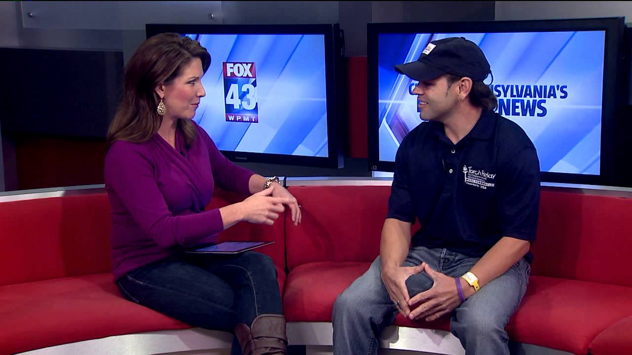 Garret Lauer FOX 43 interview for York Torch Relay for Children's ...