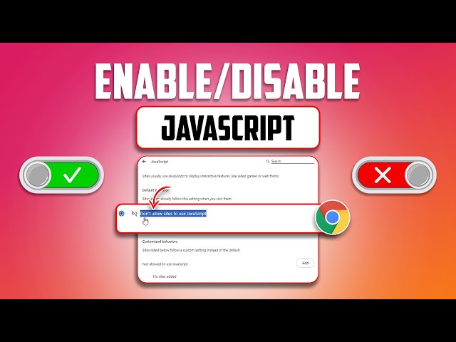 Enable Disable Javascript In Google Chrome Youtube How To Fix YouTube Enable Disable Javascript In Google Chrome Youtube How To Fix YouTube
