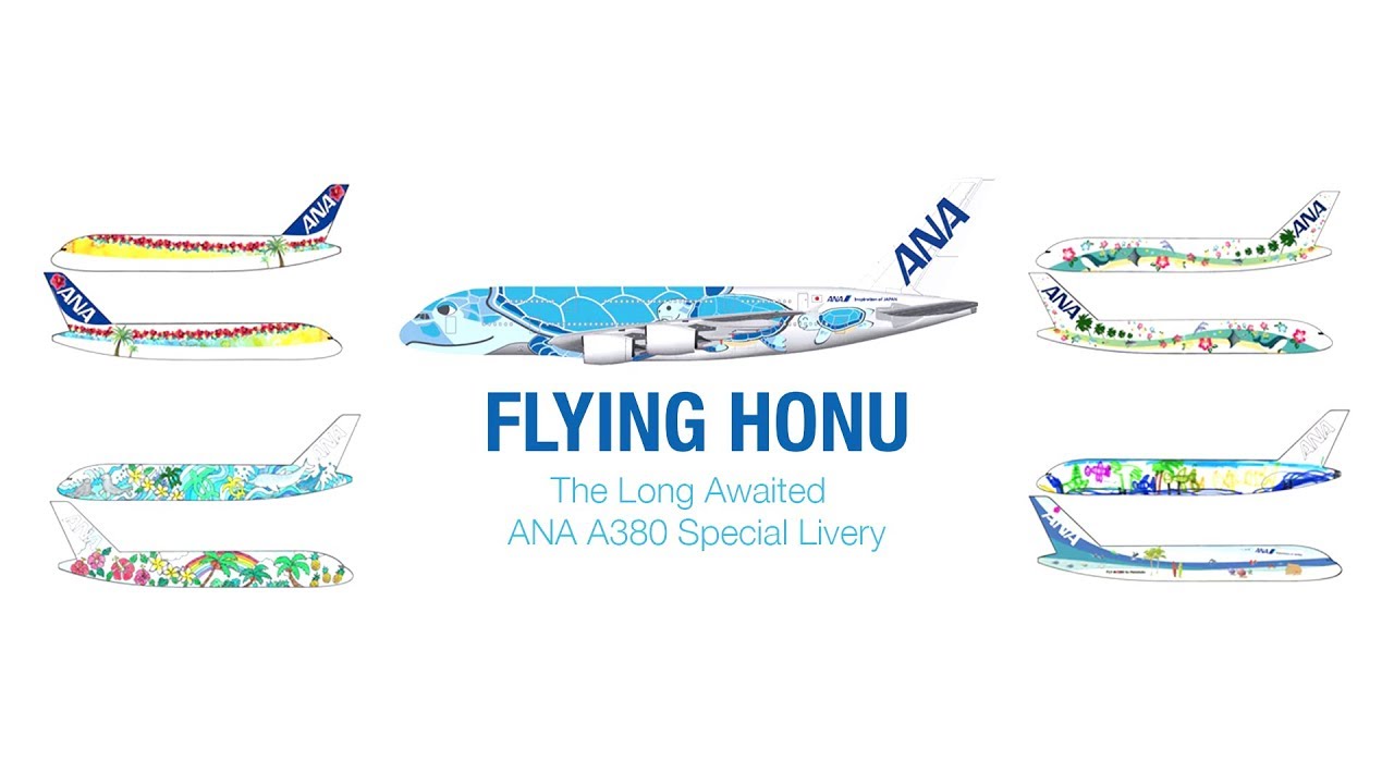 3 Awesome Liveries on ANA's NEW A380! - YouTube