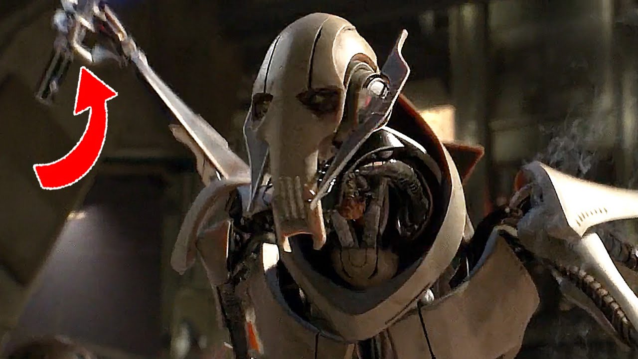An interesting theory about Anakin's lightsaber in Grievous hand - YouTube