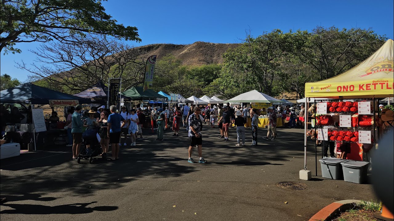 [4K] KCC Farmer's Market 10/19/24 in Honolulu, Oahu, Hawaii - YouTube