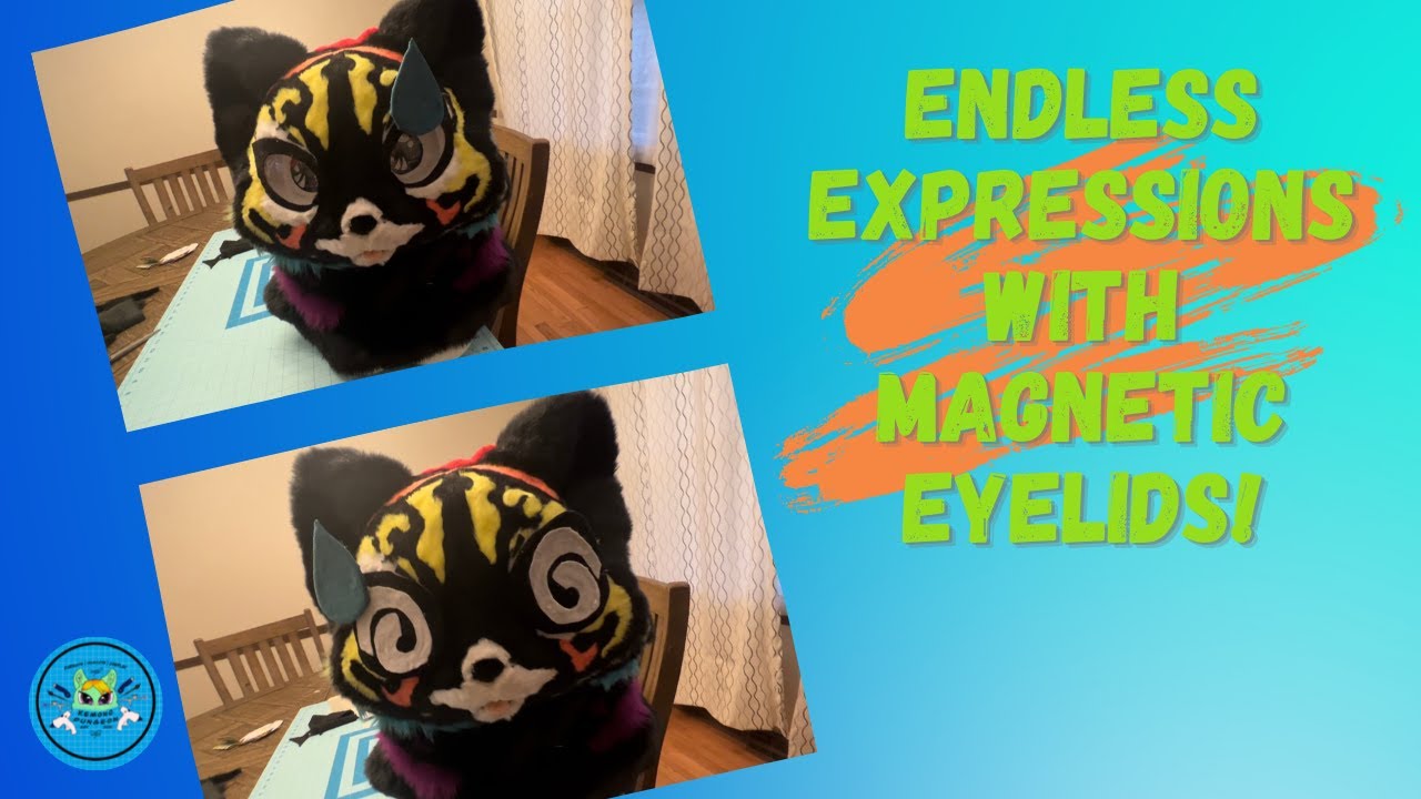 How to Make MAGNETIC Interchangeable Fursuit Eyebrows | Removable ...