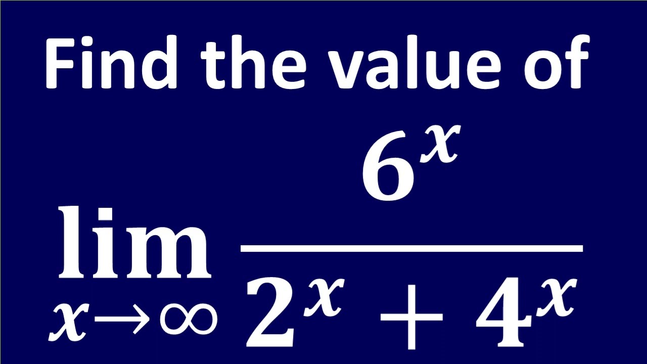 Limit Of 6 x 2 x 4 6 As X Approaches Infinity YouTube Limit Of 6 x 2 x 4 6 As X Approaches Infinity YouTube