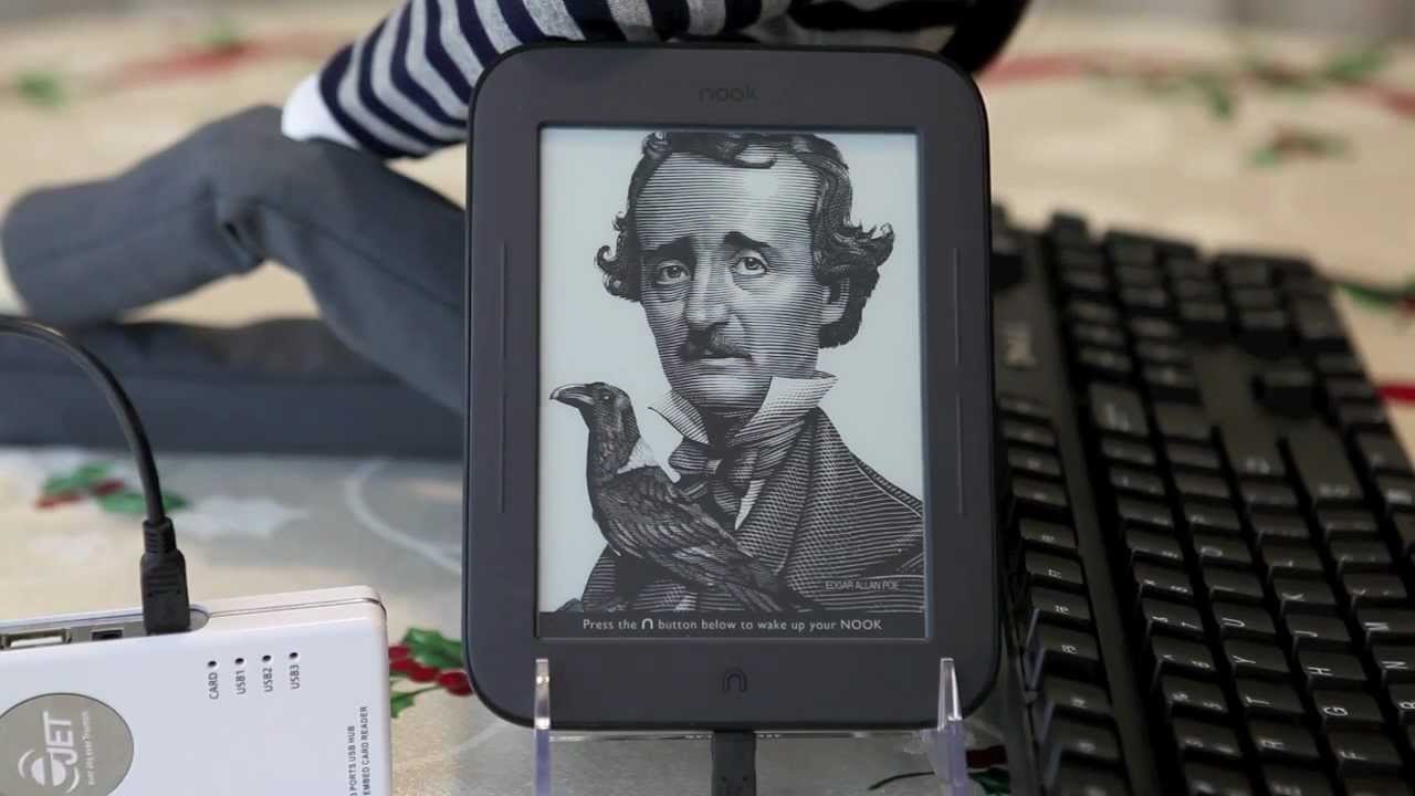 Nook Simple Touch usb host support - YouTube