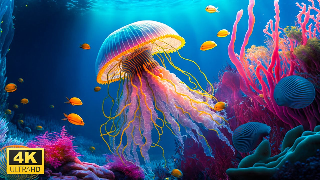 Watch an Unbelievable Underwater World in 4K UHD with Relaxing Music ...