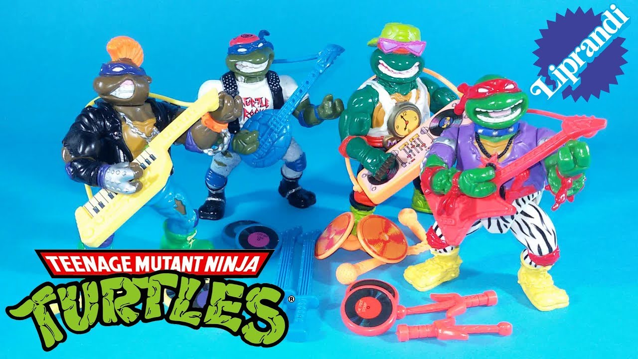 PLAYMATES - TEENAGE MUTANT NINJA TURTLES ROCK AND ROLL TURTLES - BACK ...