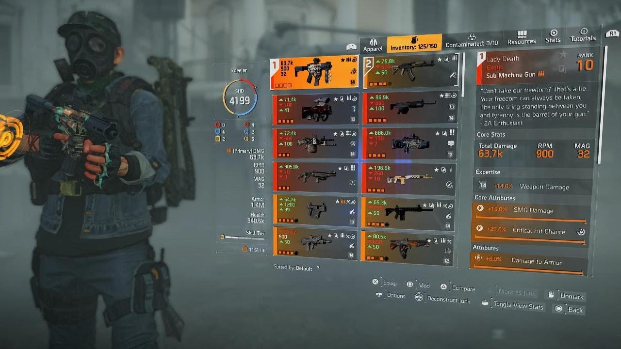 Tom Clancy's The Division 2 - 80% P.F.E Build - YouTube