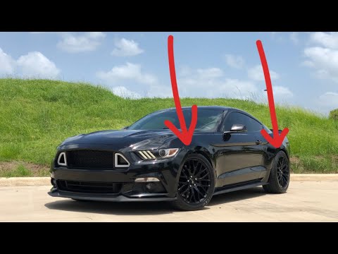 How to install lowering springs on an s550 mustang gt - YouTube