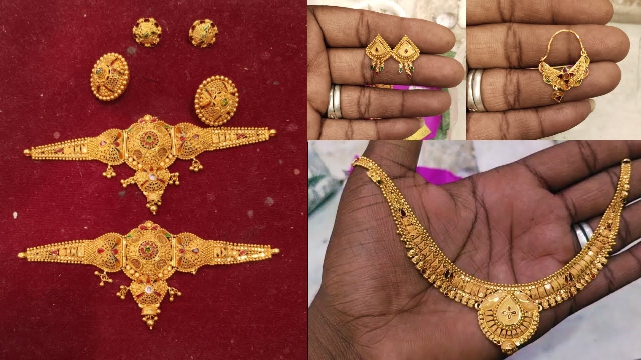 latest gold chik set design | gold new necklace design| gold ...
