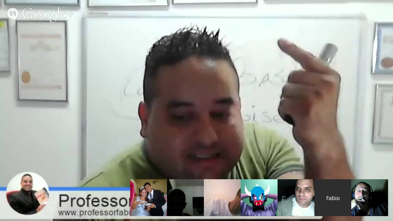 Hangout de temas variados. Professor Fabio Sabino - YouTube