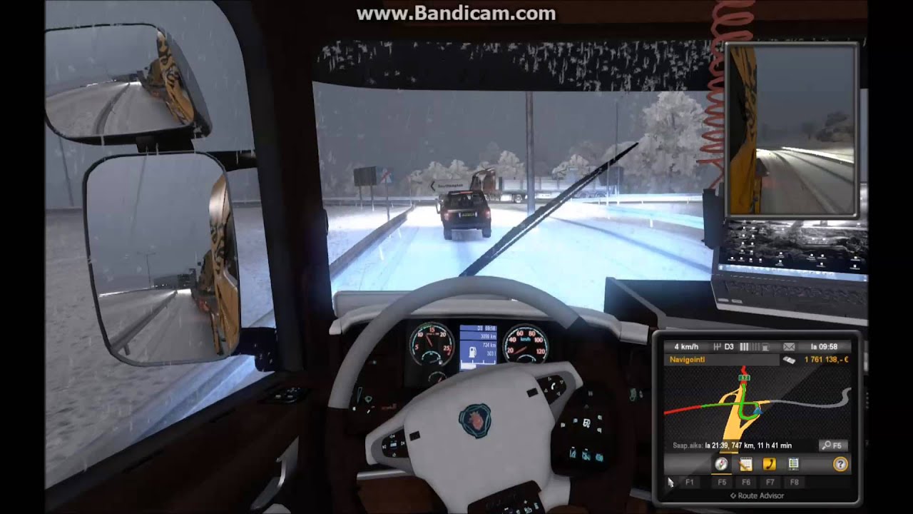 Euro Truck Simulator 2 Snow mod! - YouTube