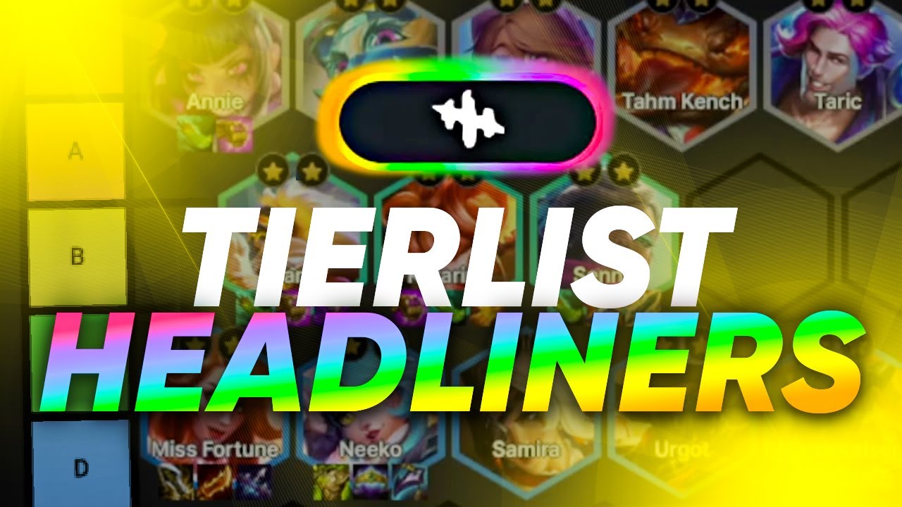 LA TIERLIST DES MEILLEURS HEADLINERS SET 10 TFT - YouTube
