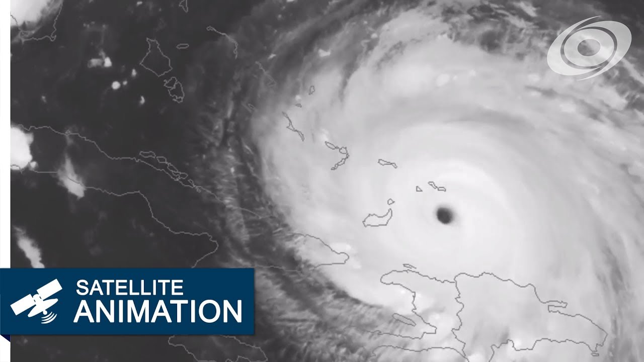 Infrared Satellite views of Hurricane Irma (Wide views) - YouTube