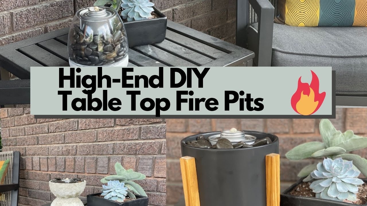 High-end DIY Tabletop Fire Pits - YouTube