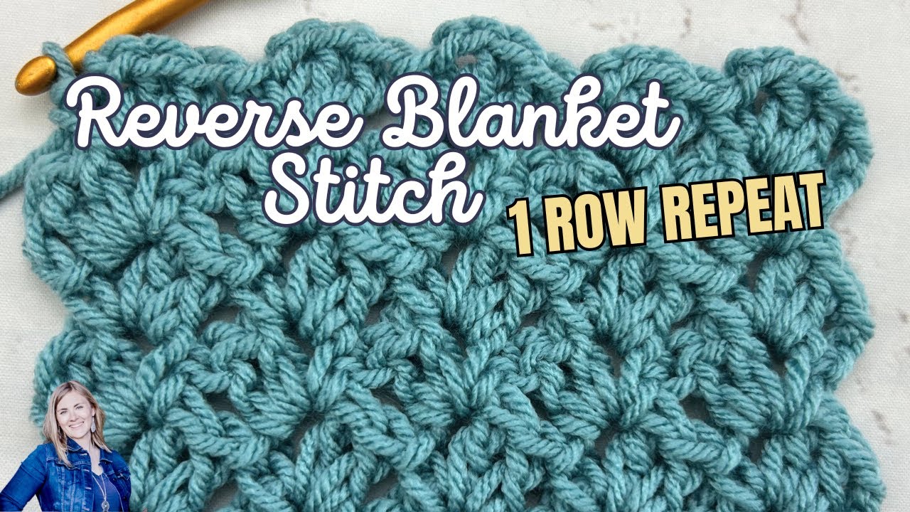 1 Row Repeat Crochet Stitch! 🔁 The Reverse Blanket Stitch | Easy & Beautiful Texture - YouTube
