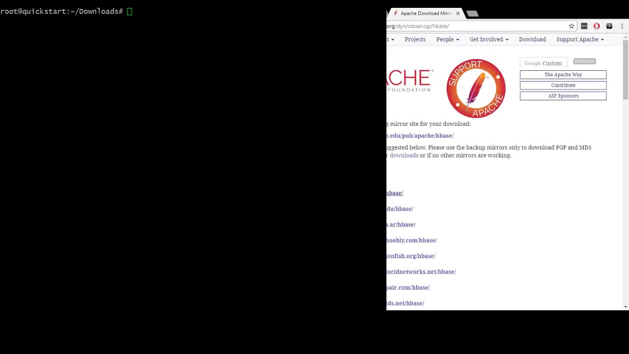 1 Download HBASE Install HBASE - YouTube