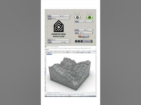 Grasshopper Noise 4D Tutorial (Perlin Noise) #shorts - YouTube