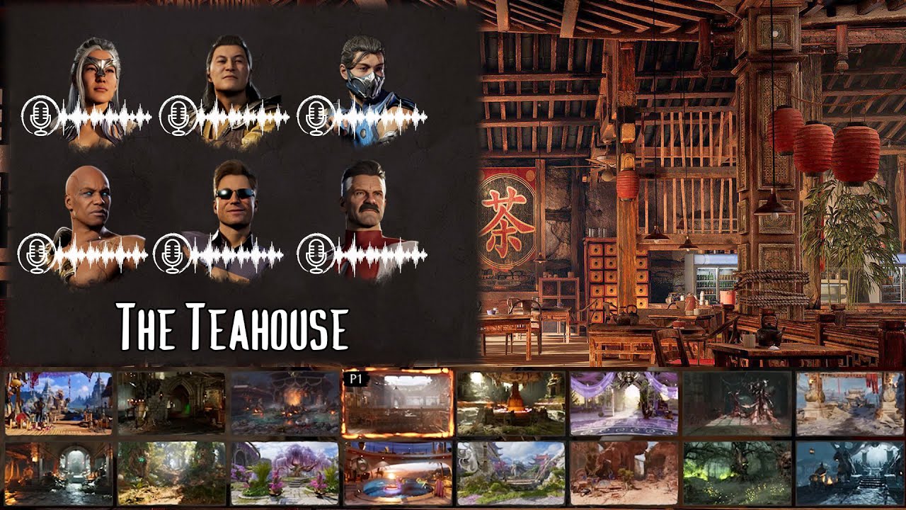 MK1 - All Announcers Say 'THE TEAHOUSE' - YouTube