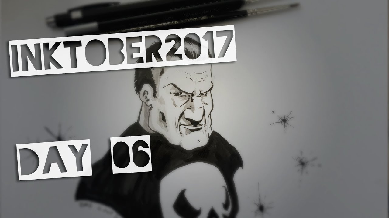 Inktober 2017: Day 06, Frank Castle "The Punisher" - speed drawing and ...