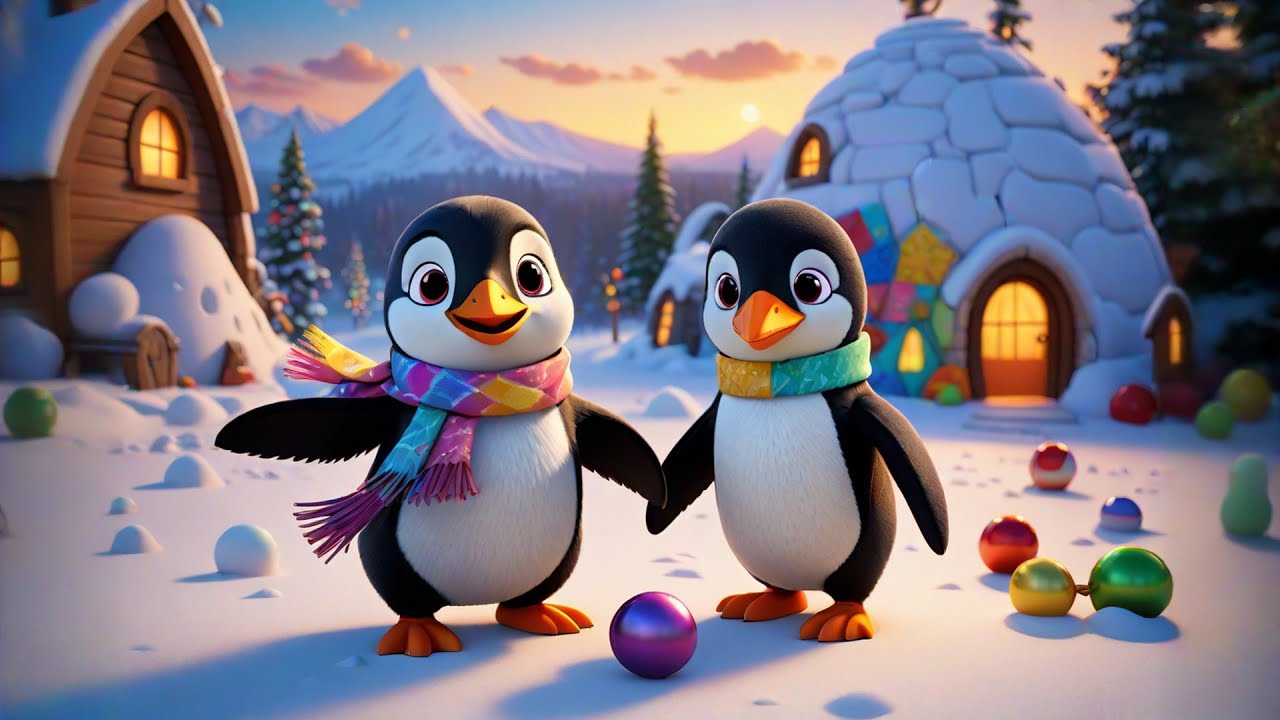 Polly Penguin Hugs Her Toy | Cozy Animal Song for Kids | Nursery Rhymes ...