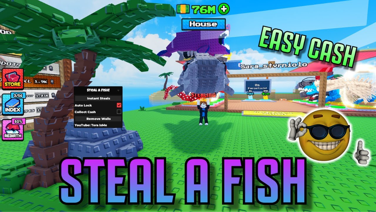 💸🐋🐟 Steal A Fish Script EZ Cash- OP Features: Instant Steal ⚡, Auto ...