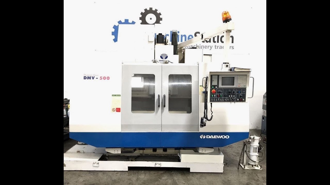 DAEWOO ACE DMV-500 VERTICAL MACHINING CENTER - YouTube