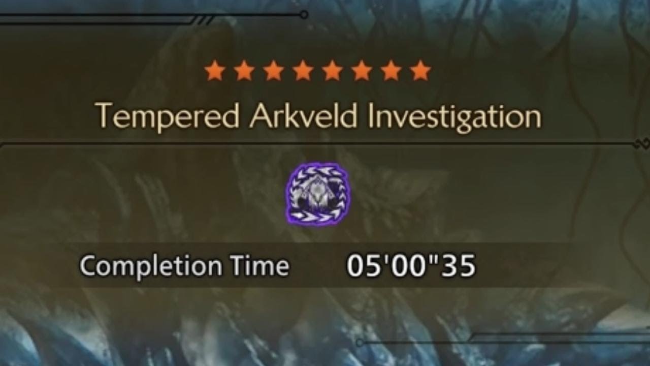 [MHWilds] Tempered Arkveld Longsword Solo 5'00"35 - YouTube