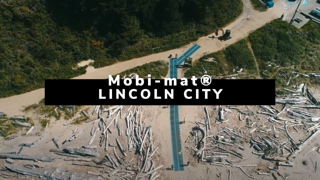 Mobi-mat® - Mobi-mat® installation at Lincoln City, USA - YouTube