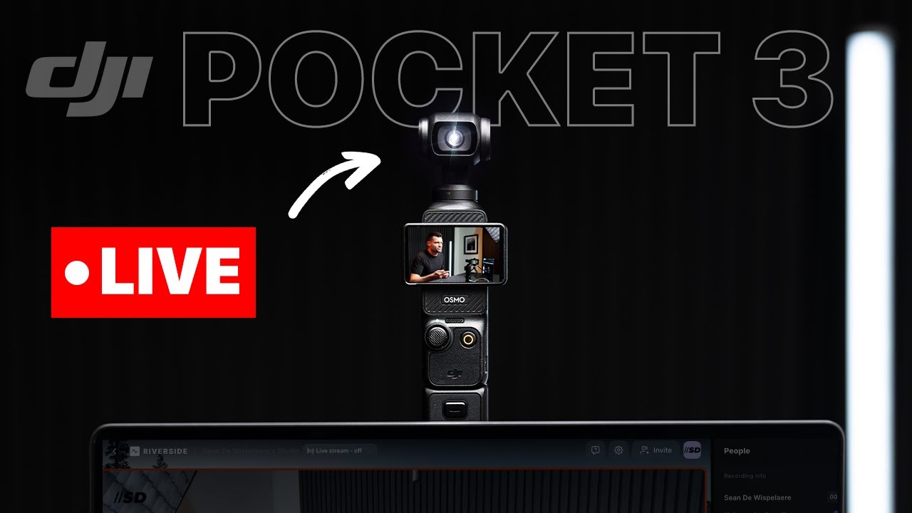 DJI Osmo Pocket 3 Webcam and Live Streaming Setup Made EASY - YouTube