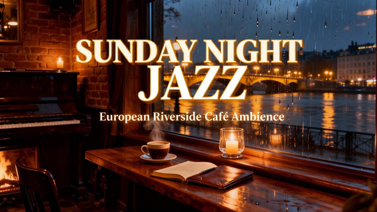 Sunday Night Jazz – European Riverside Café Ambience | Relaxing Smooth ...
