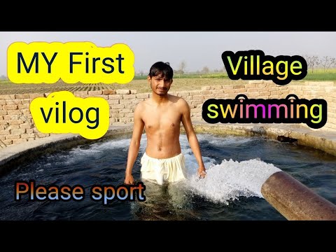 Swimming||Village Tube Well Swimming 😺 - YouTube