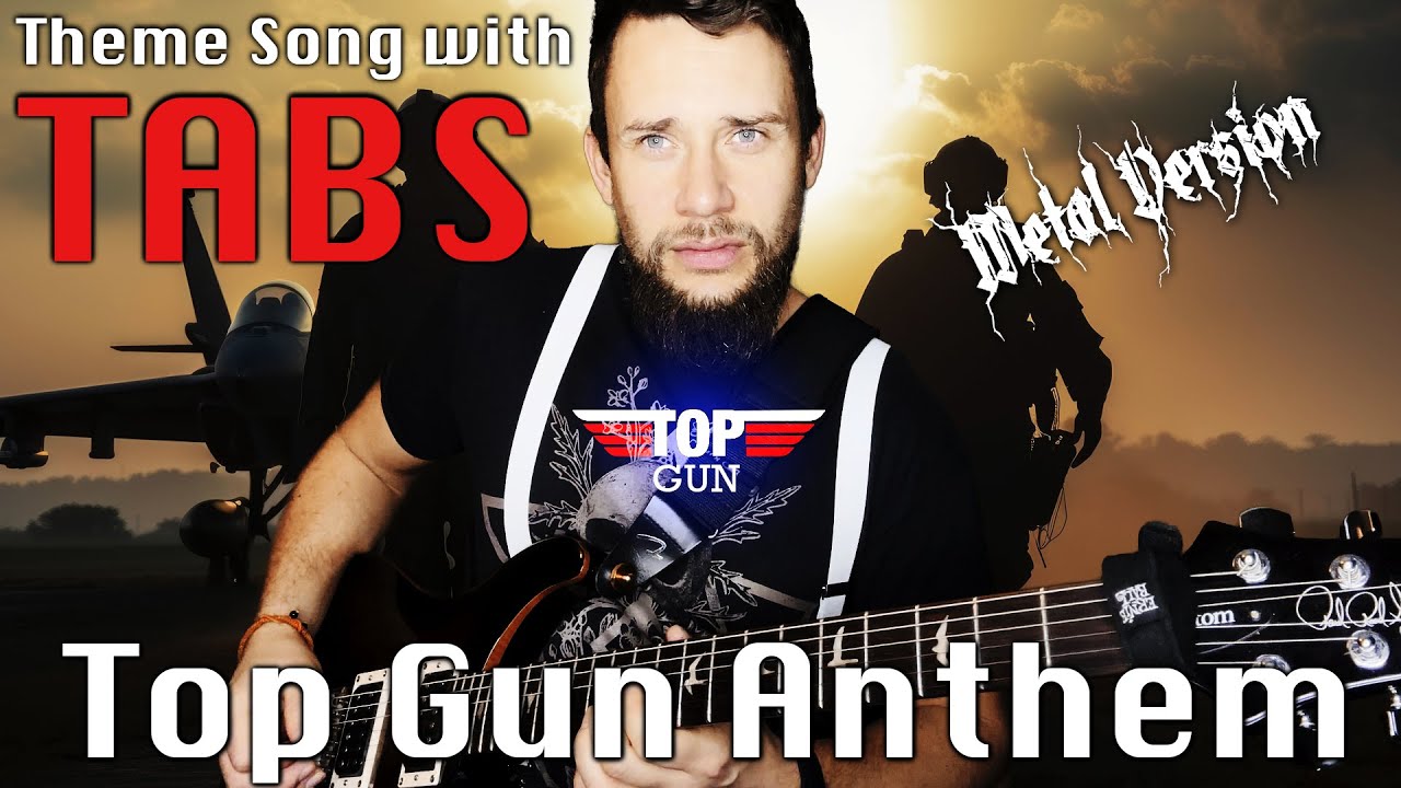 Top Gun Anthem - Theme song on Metal guitar with TABS - YouTube