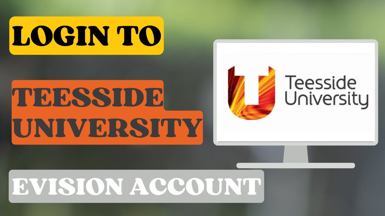 How to Login to Teesside University eVision Account? - YouTube