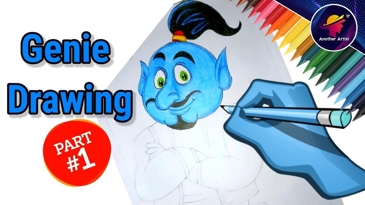 The Genie 🧞‍♂️ Drawing 😱 by Another Artist || Part - 1 || Drawing of ...