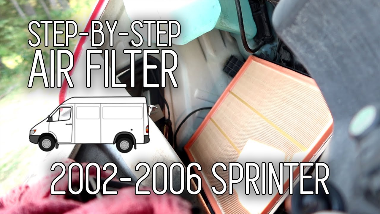 How to Change the Engine Air Filter 2002-2006 T1N Sprinter Van - YouTube