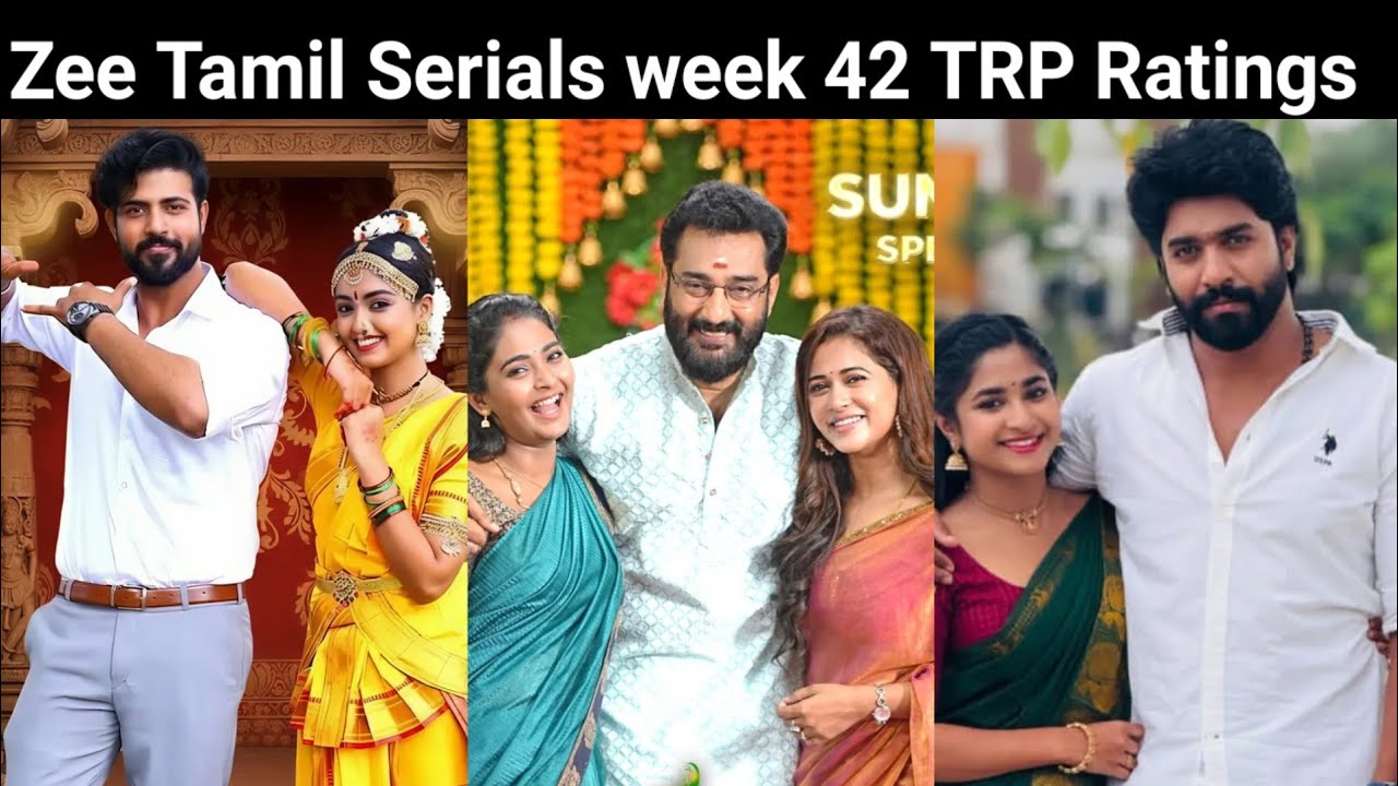 Zee Tamil Serials Week42 TRP Ratings 🔥 Week42 TRP Ratings🥳 #trp # ...