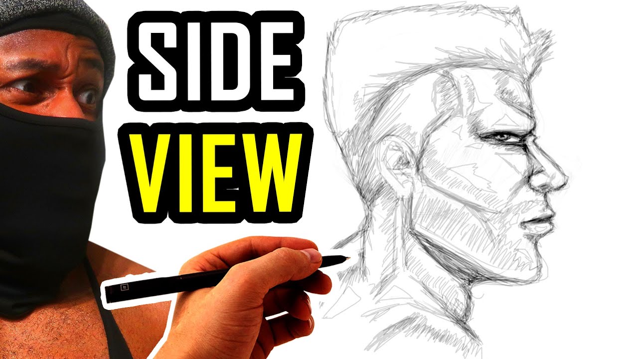 Easy steps on How to Draw a Head from Side View - YouTube