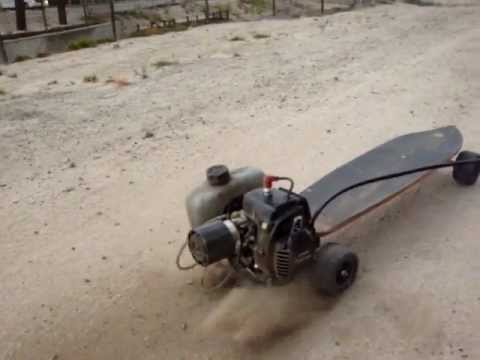 4x4 Offroad gas powered skateboard - YouTube