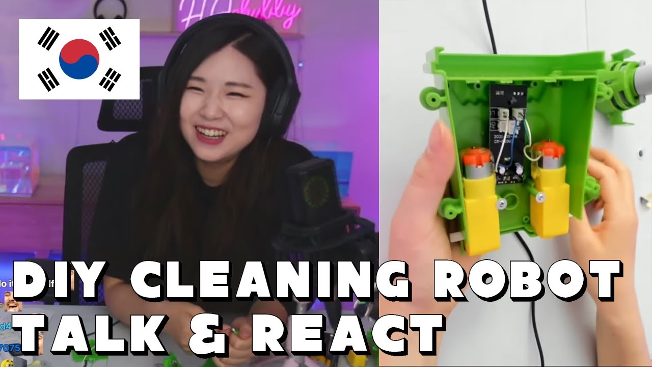 [Apr 19th, '23] DIY cleaning robot, talk with chat and reacting to ...
