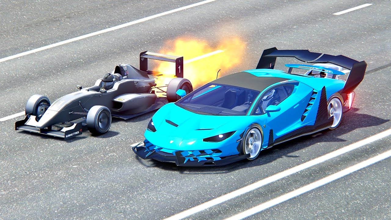 Lamborghini Centenario GTR vs Formula Jet Engine - Drag Race 20 KM ...