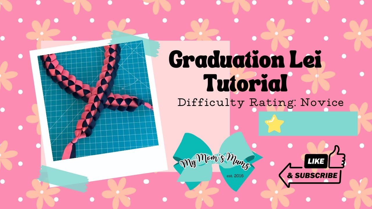 Graduation Lei Braid Tutorial - YouTube