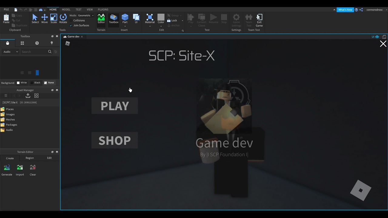 Menu test for an SCP game - YouTube