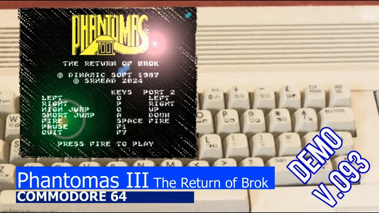 Commodore 64 -=Phantomas III The Return of Brok=- demo v.093 - YouTube