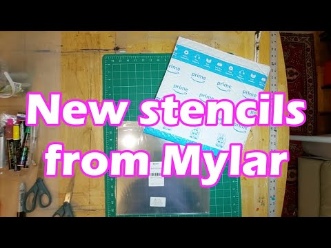 New stencils from Mylar - YouTube