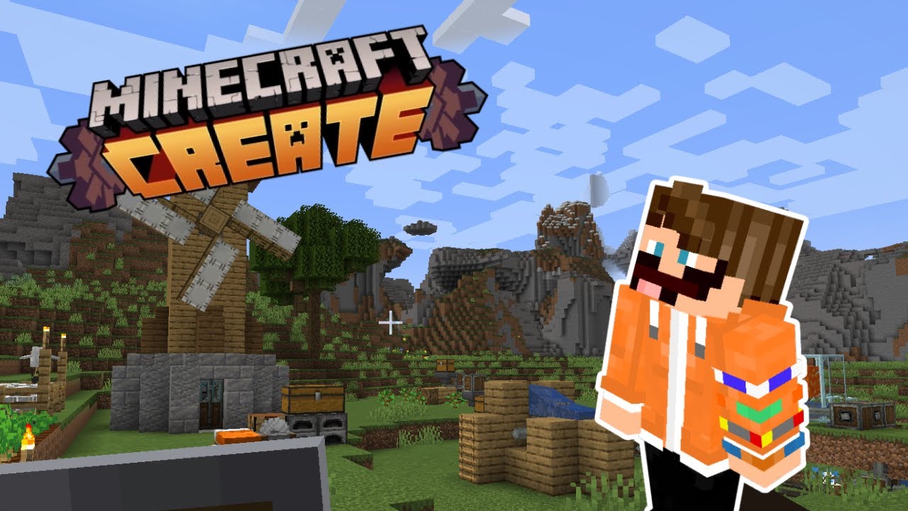 Messing Around with the Create Mod (Probably VERY Laggy) - YouTube