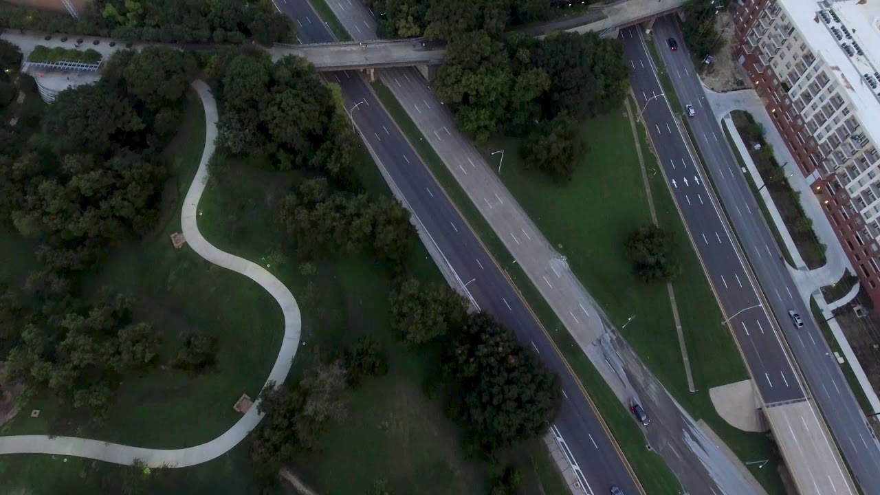 Dallas Katy Trail Aerial Stock Video 3 - YouTube